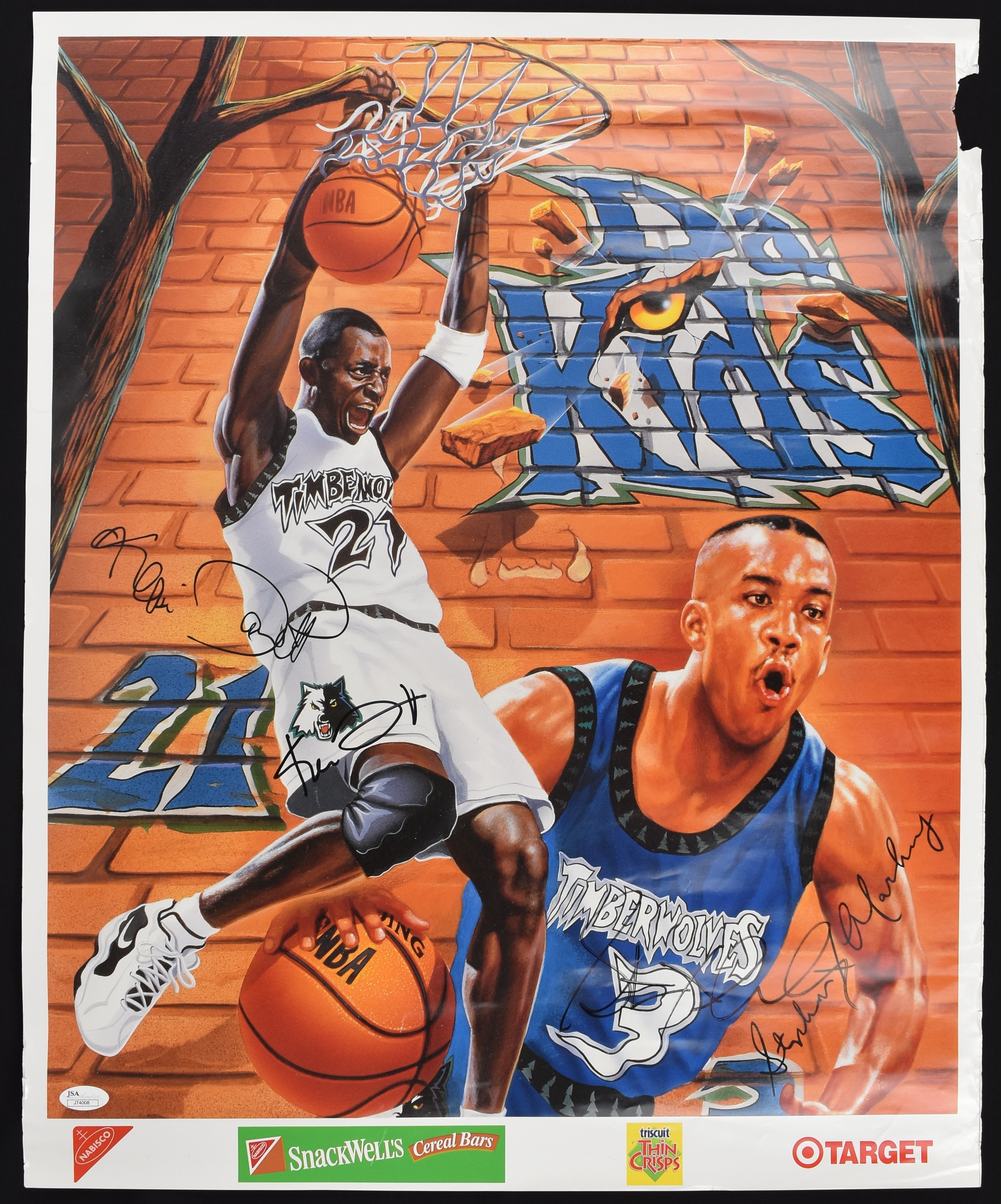 Lot Detail - Kevin Garnett & Stephon Marbury Autographed Minnesota ... Lot Detail - Kevin Garnett & Stephon Marbury Autographed Minnesota ...