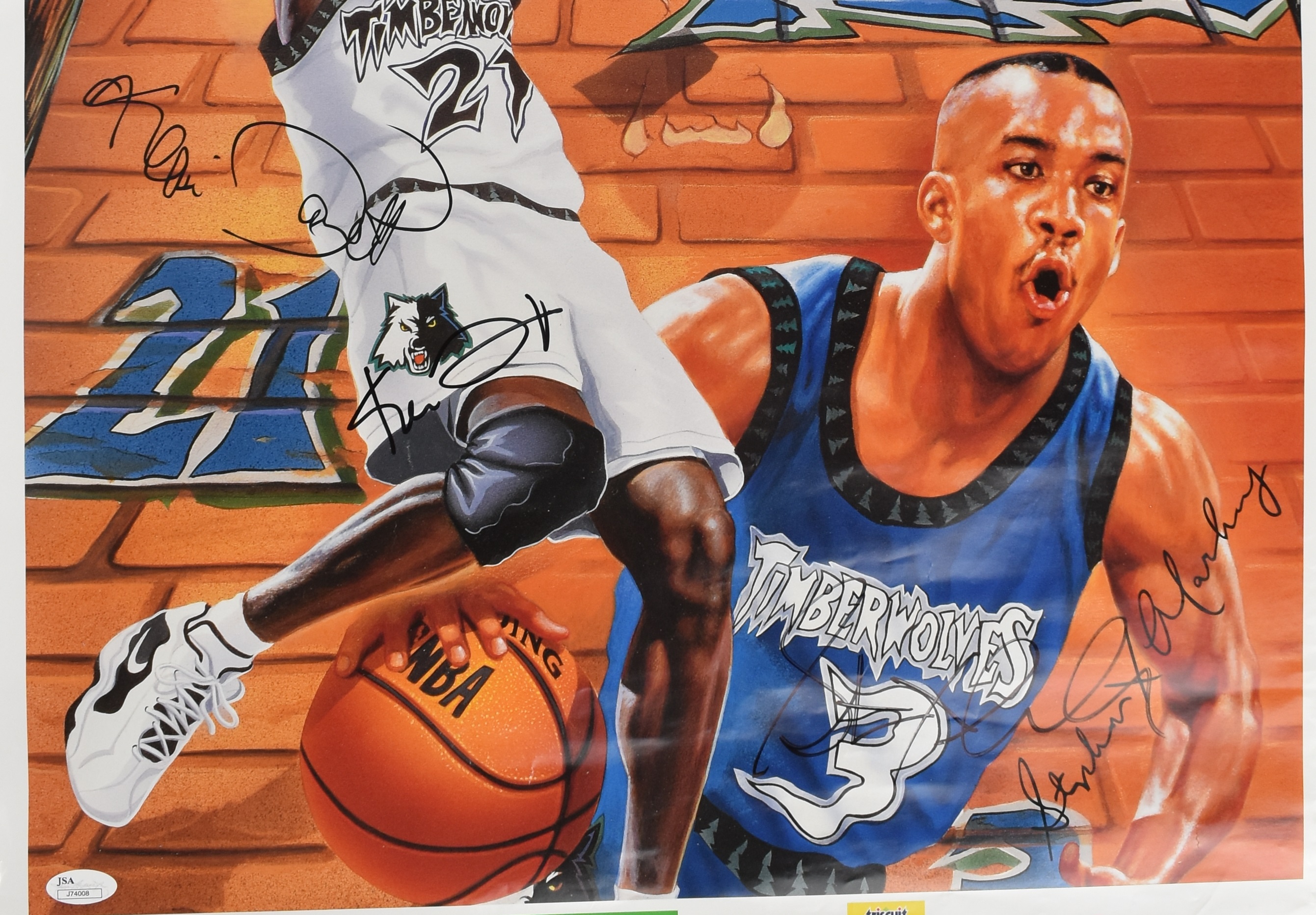 Lot Detail - Kevin Garnett & Stephon Marbury Autographed Minnesota ... Lot Detail - Kevin Garnett & Stephon Marbury Autographed Minnesota ...